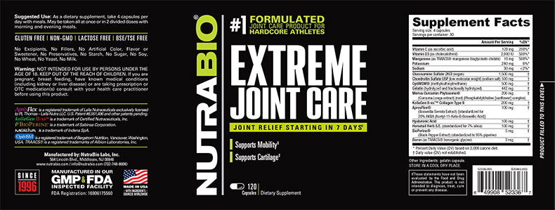Nutrabio - Extreme Joint Care – Nutrition Lab